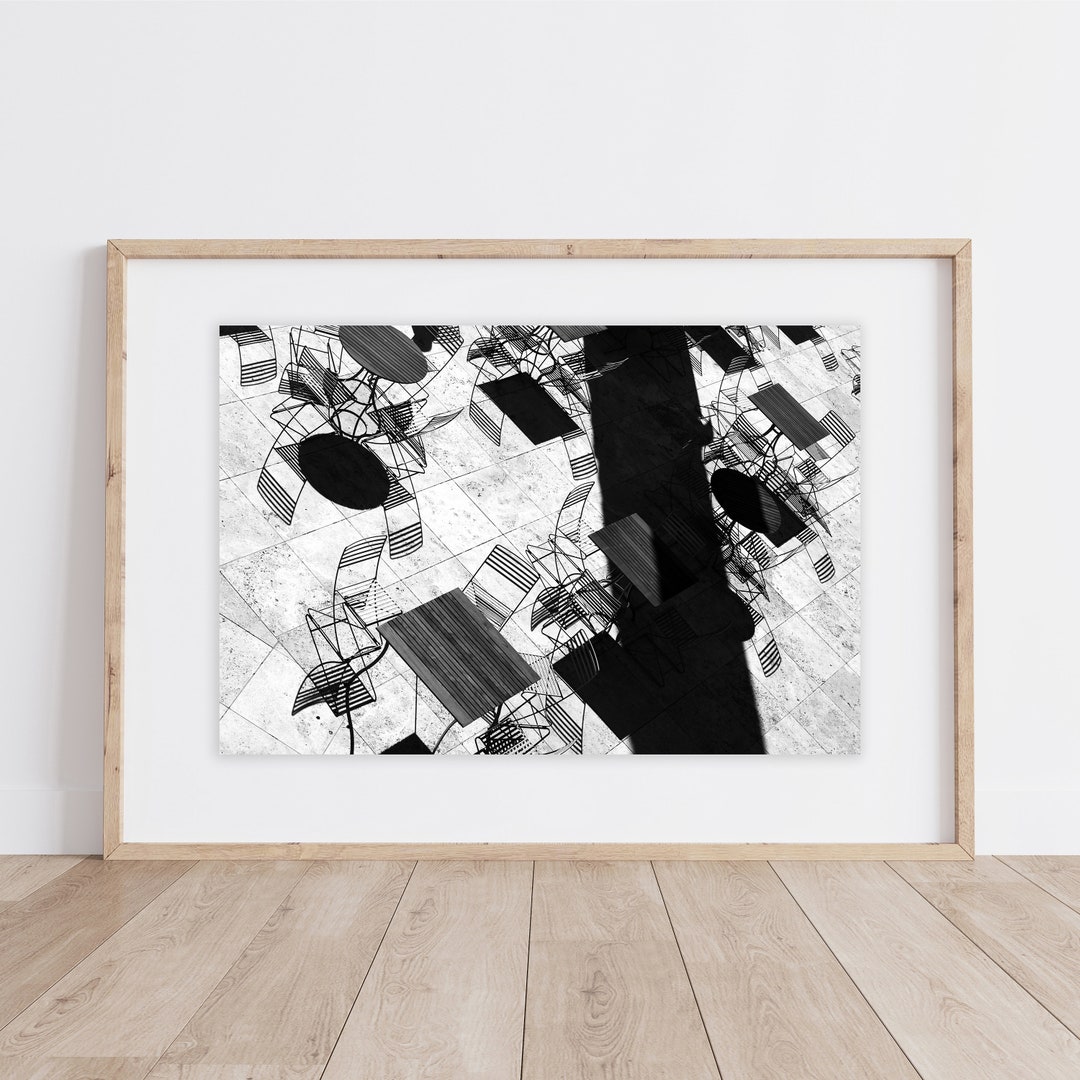 Getty Museum Art Print | Getty Museum Patio | Abstract Print | Fine Art ...
