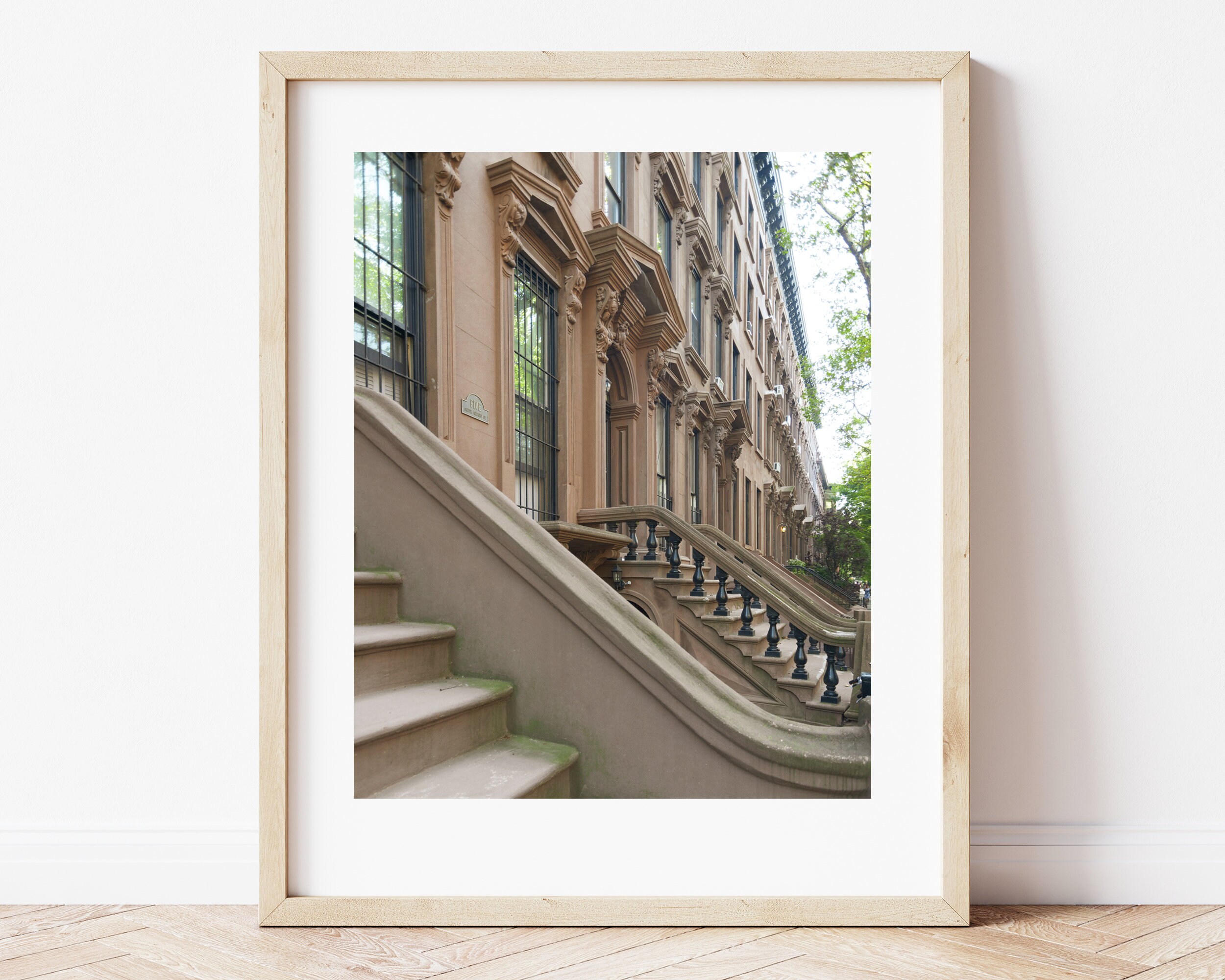 Brownstone Art Print | NYC Print Set | NYC Wall Art | Brownstone Print ...