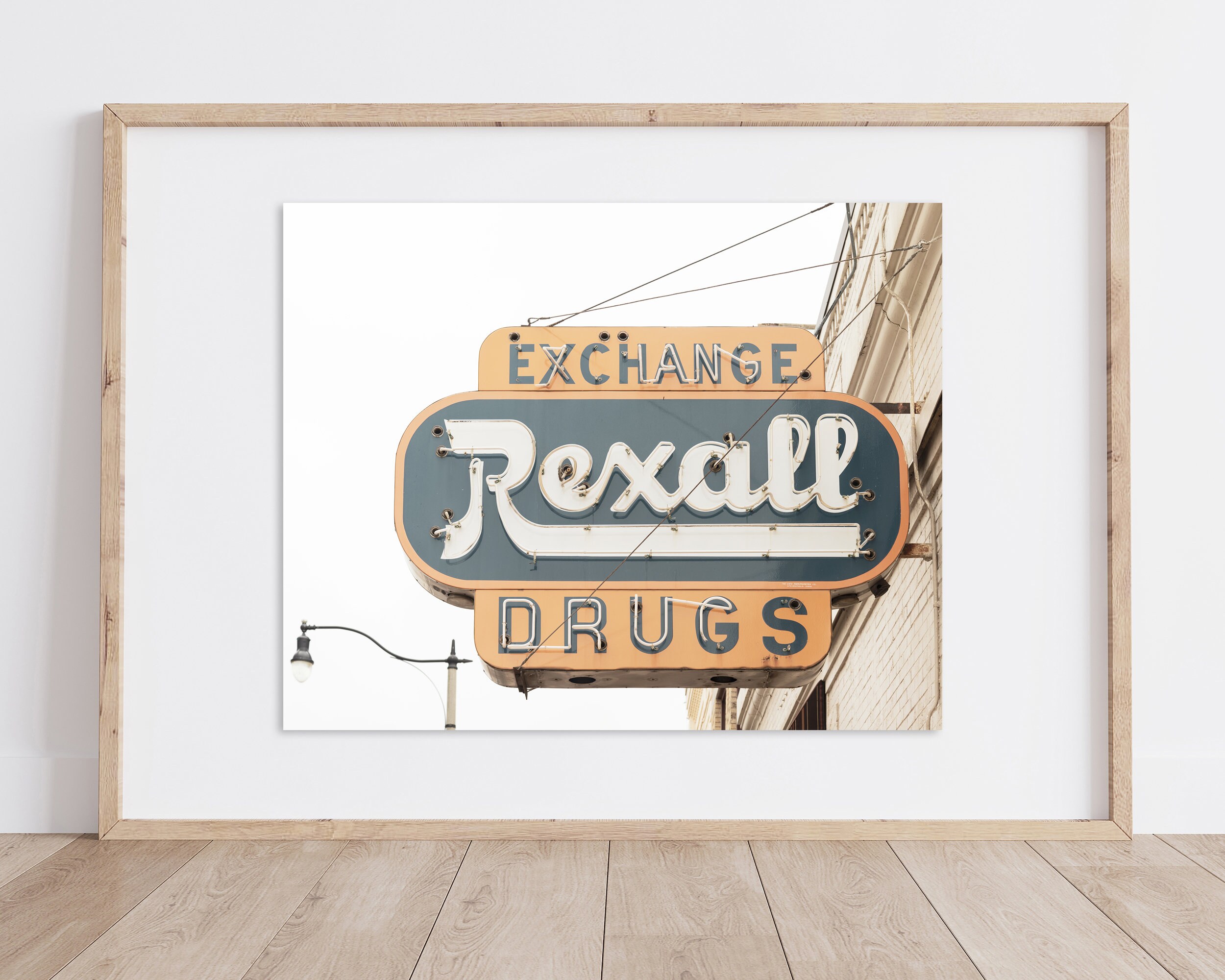 Drug Store Sign | Old Rexall Drug Sign | Bathroom Wall Art | Drug Store ...