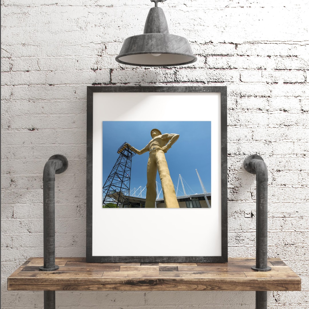 Tulsa Driller Print: Oklahoma Oil Industry Art - Etsy