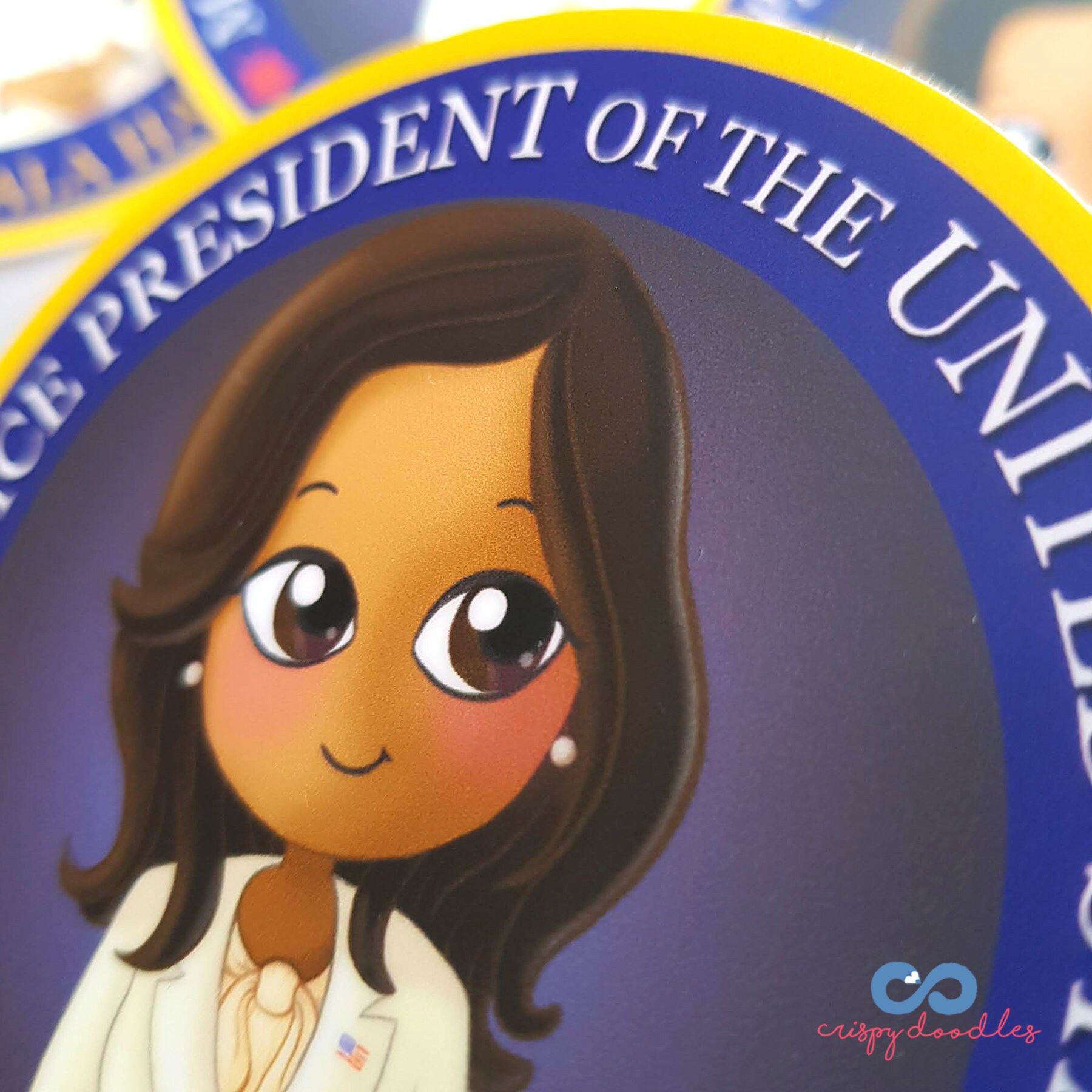 Kamala Harris Sticker, Kamala Harris Cartoon Sticker, Kamala Harris ...