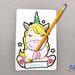 Valentines Day Unicorn Card Set, Candy Hugger, Pencil Crayon Holder ...