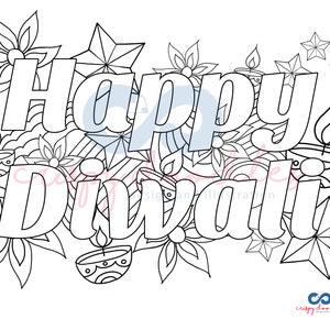 Buy Diwali Coloring Activity Pages for Kids, Diwali Decor for South ...