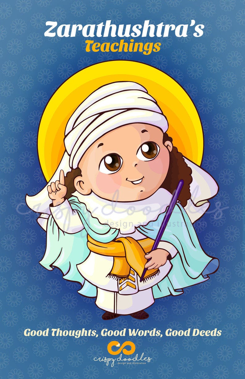 BABY ZARATHUSHTRA - the Parsi Prophet - Etsy
