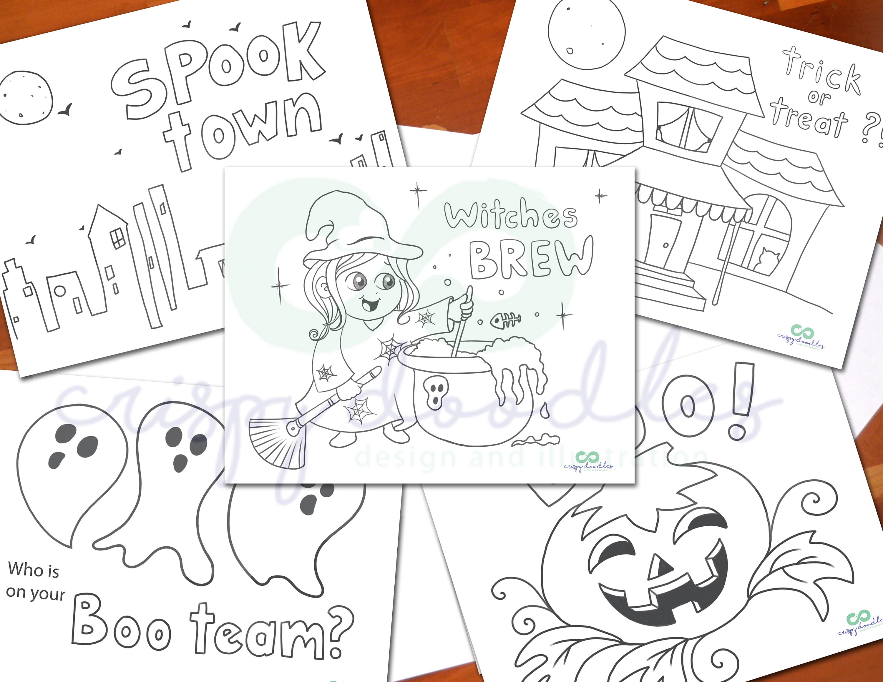Printable Halloween Coloring Pages for Kids PDF, Halloween Coloring ...