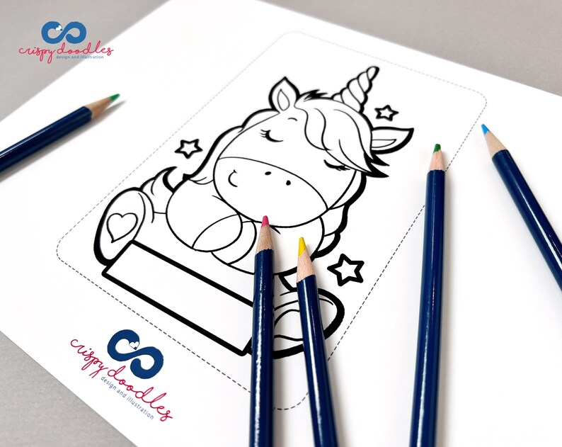 Valentines Day Unicorn Card Set, Candy Hugger, Pencil Crayon Holder ...