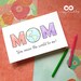Mothers Day Printable Card Preschool Activity - Etsy