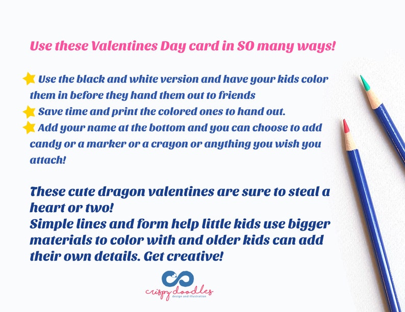 Valentines Day Unicorn Card Set, Candy Hugger, Pencil Crayon Holder ...