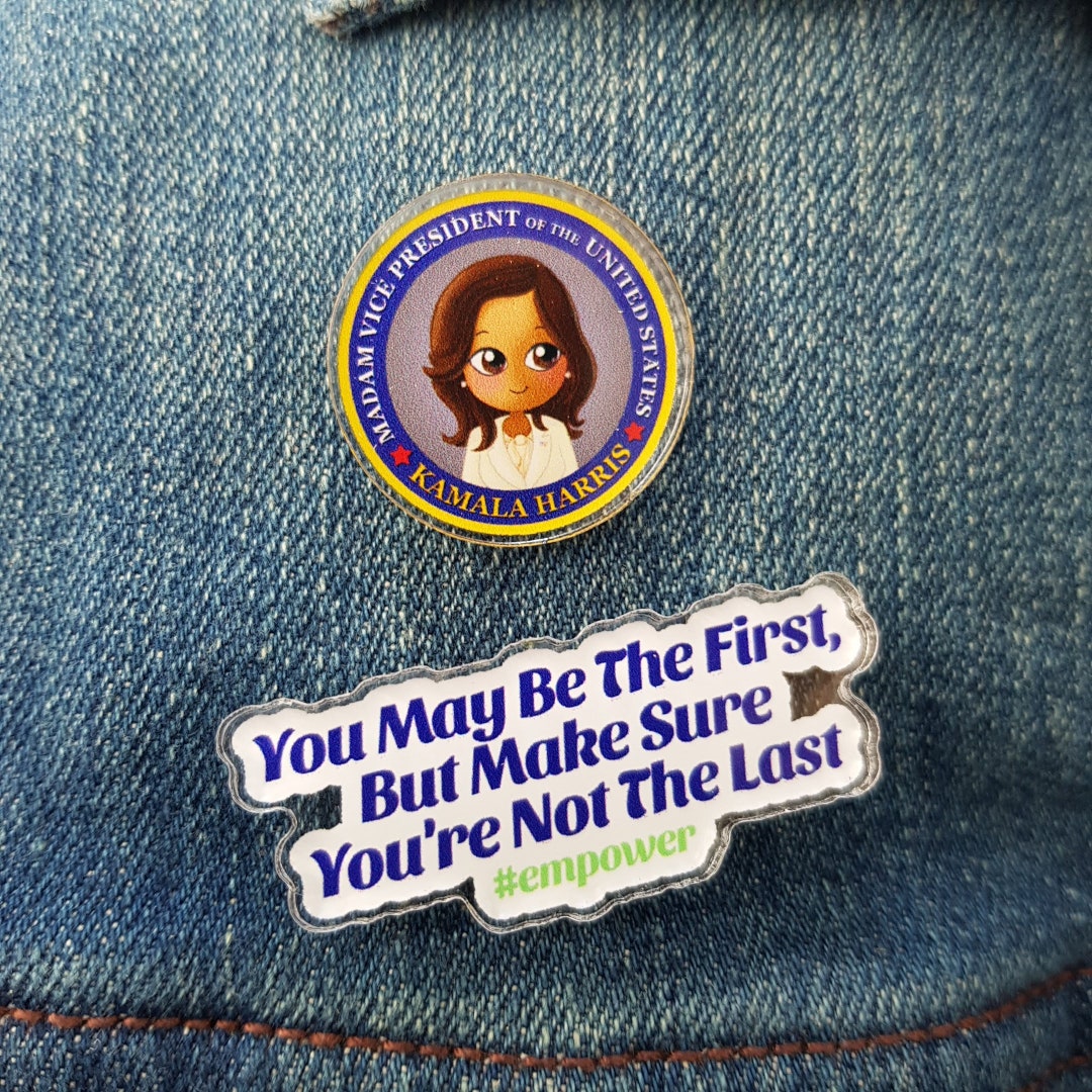 Kamala Harris Acrylic Pins, Kamala Harris Cartoon Pins, Kamala Harris ...