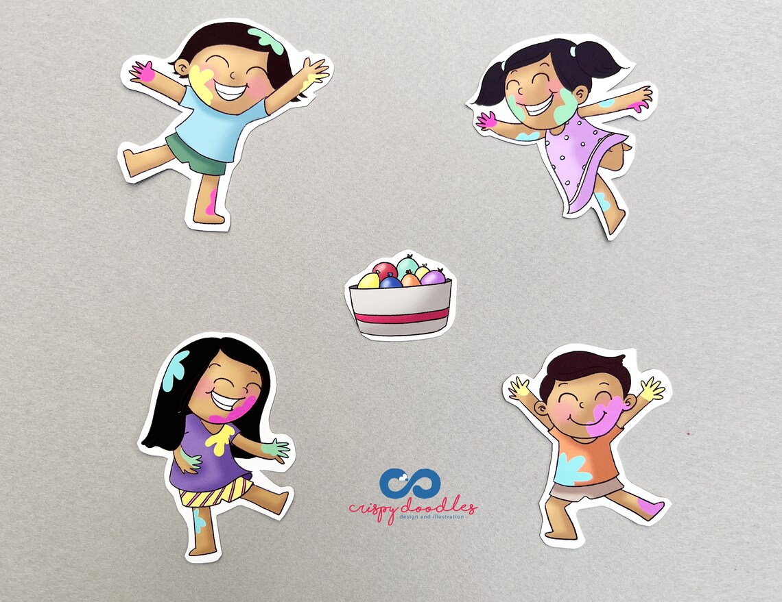 Holi Pop up Make Your Own Cards, Indian Festival of Color DIY Craft ...