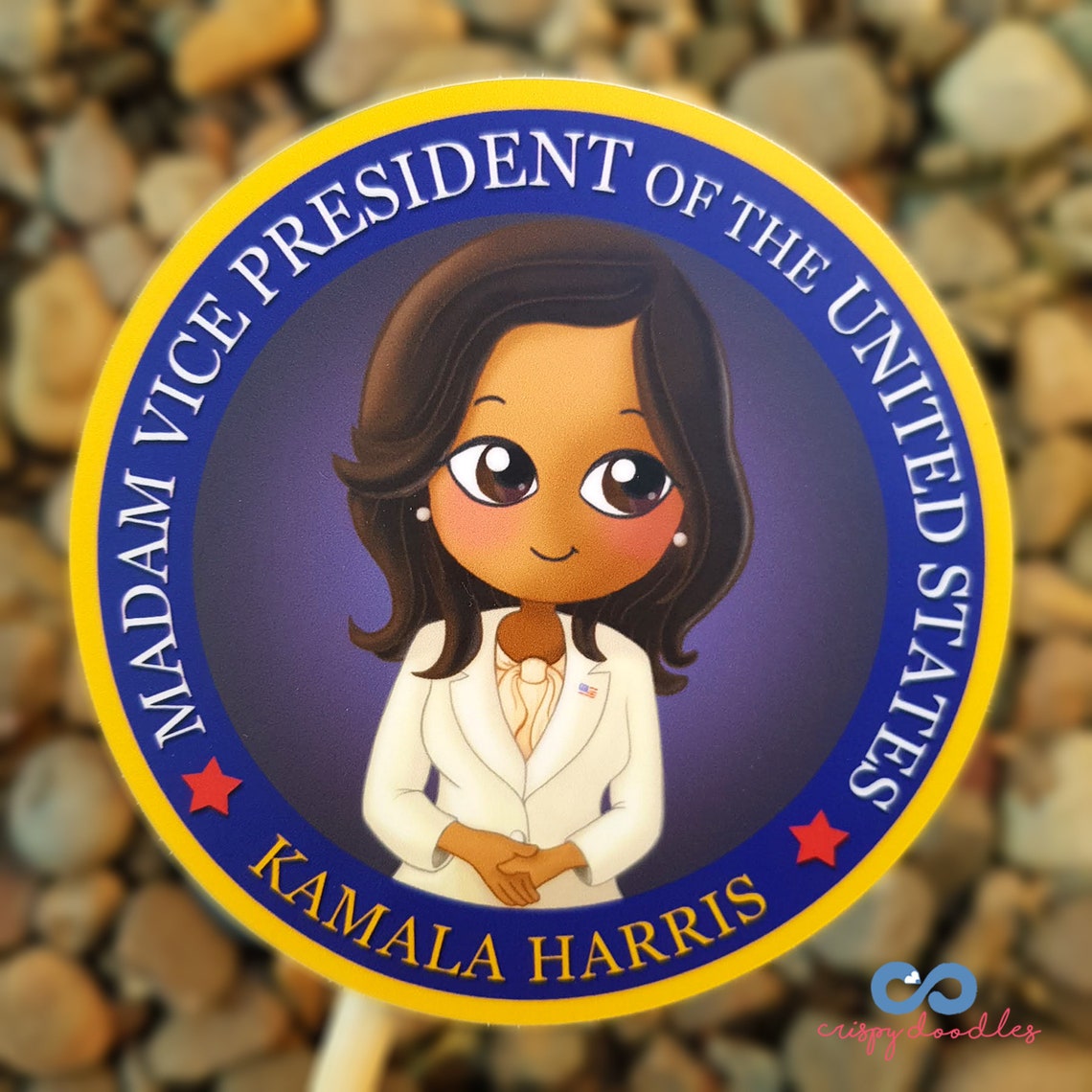 Kamala Harris Sticker, Kamala Harris Cartoon Sticker, Kamala Harris ...