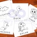 Animal Coloring Pages Kids Preschool Home School Classroom - Etsy