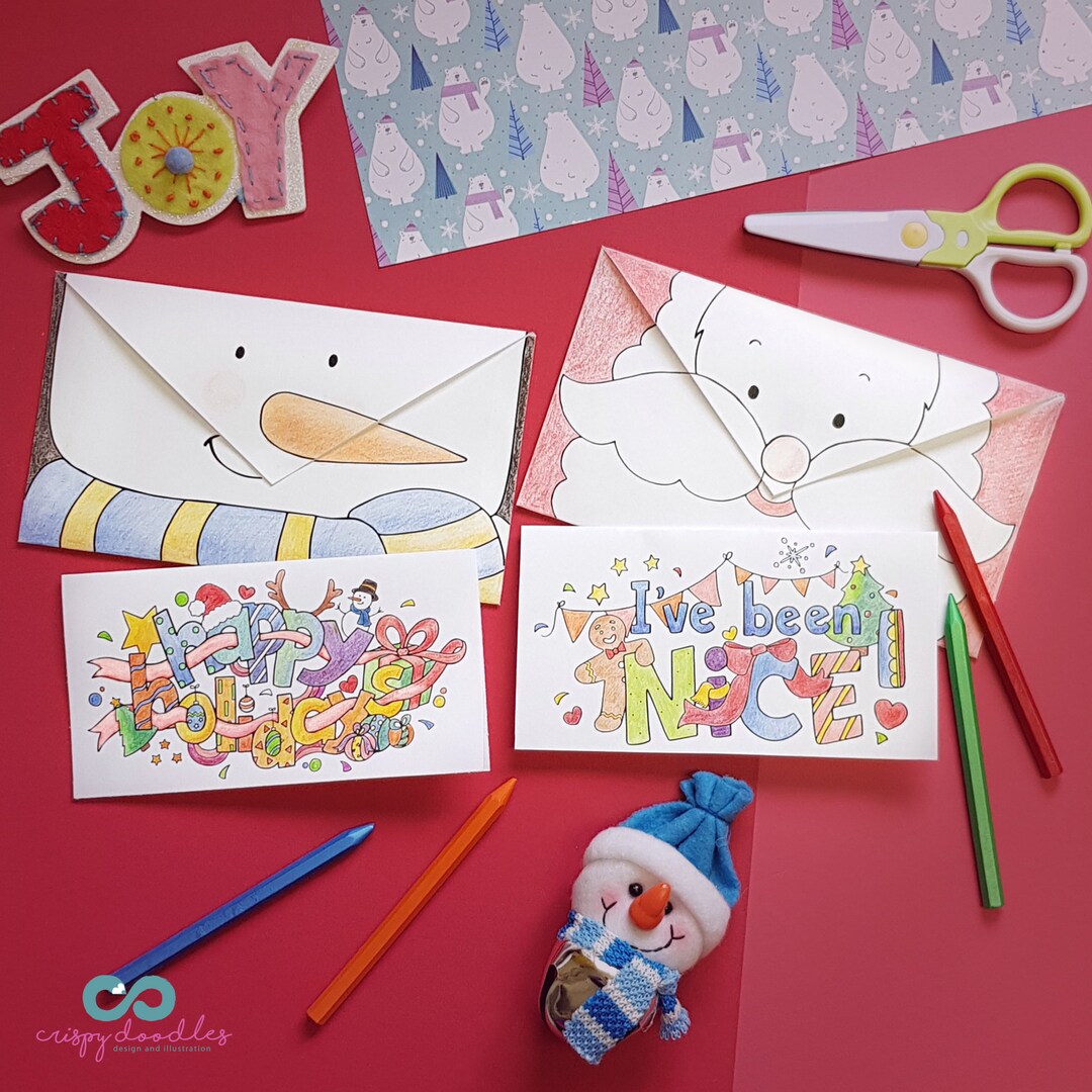 Letters to Santa Christmas Kit, Digital Download, Kids Christmas Craft ...