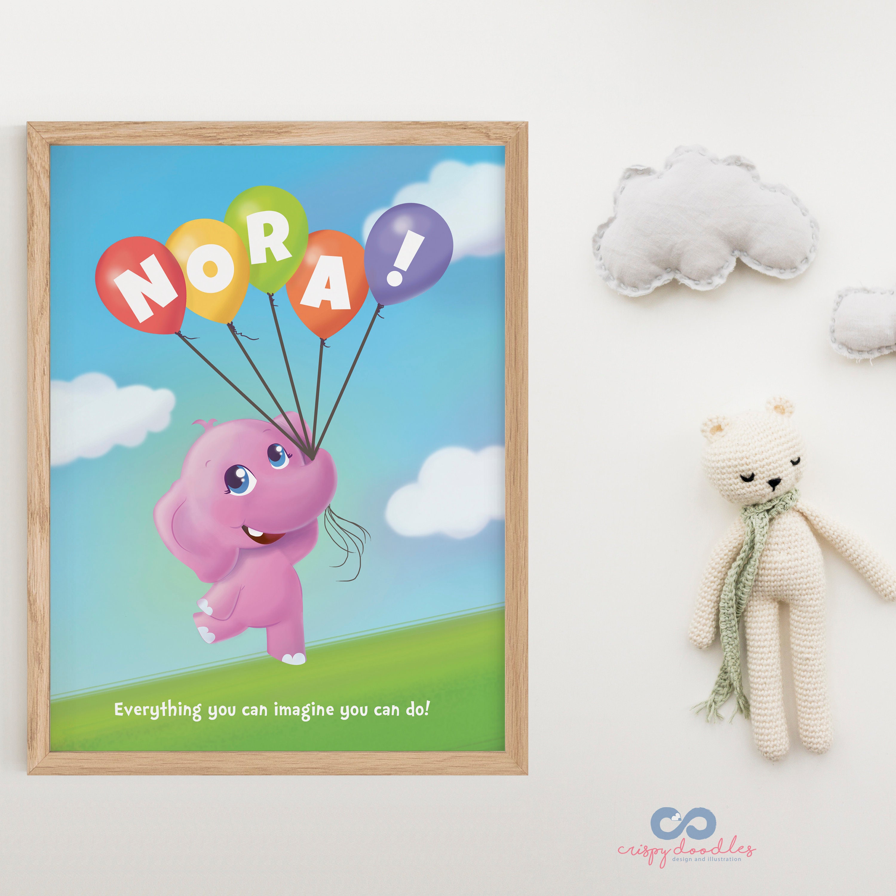 Personalized Name Print, Gift for Kids, Childrens Wall Art, Kids Decor ...