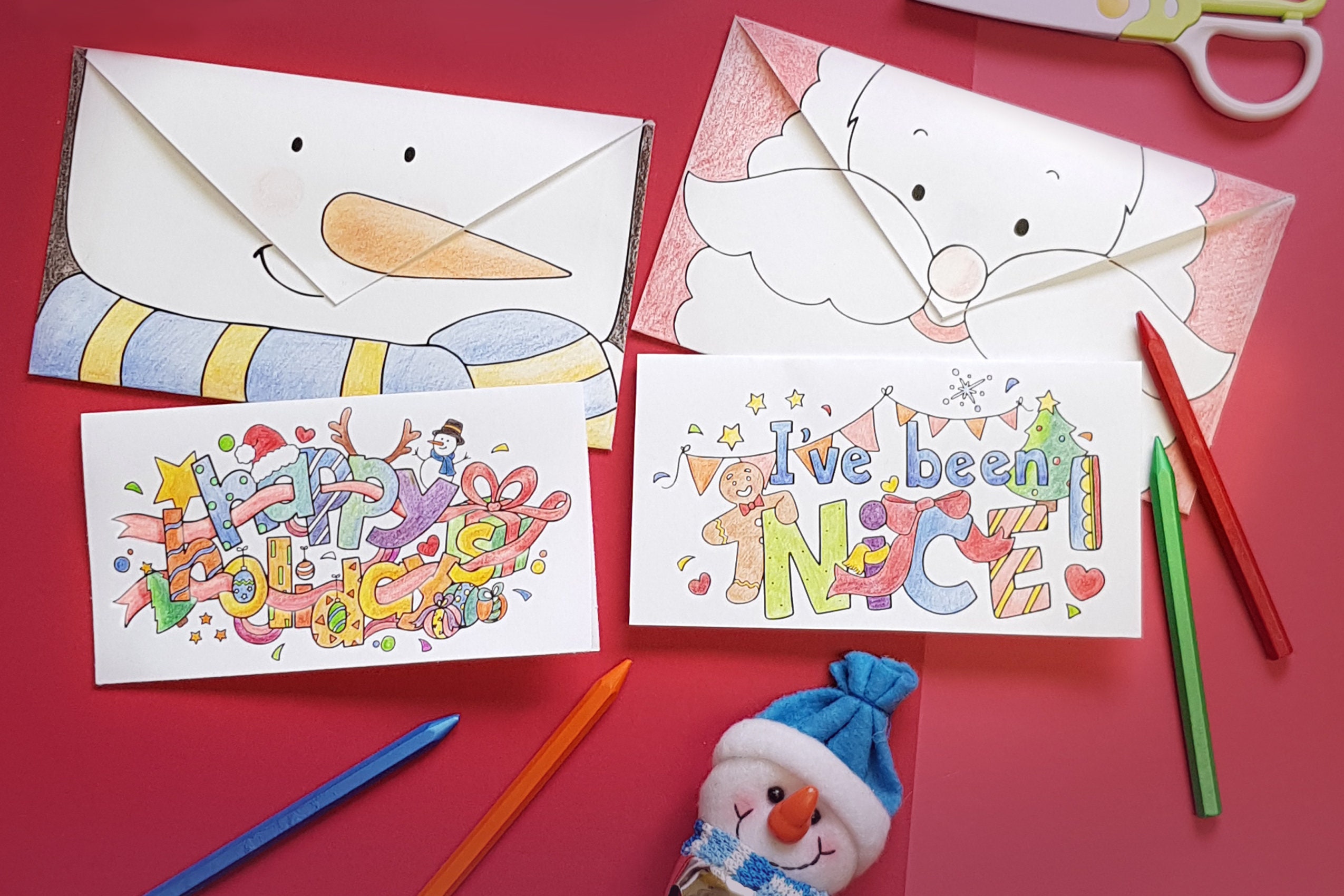 Kids Christmas Activity Pack Digital Download, Kids Christmas Craft Kit ...