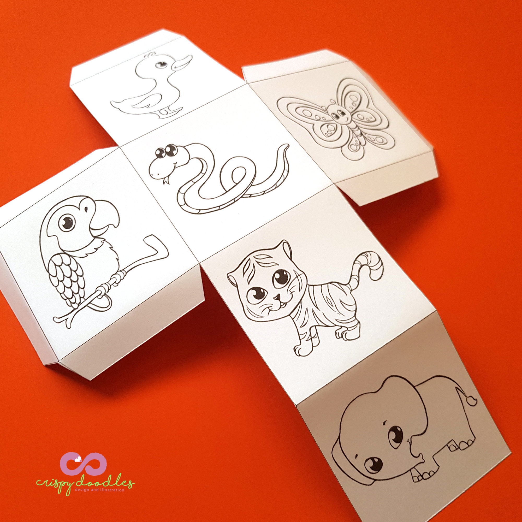 Animal Activity Dice, Indoor Play, Educational Games for Preschoolers ...