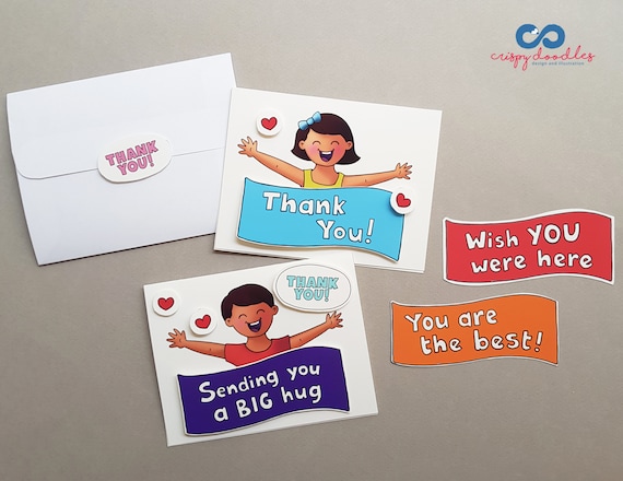 Tarjetas De Agradecimiento Imprimibles Para Niños