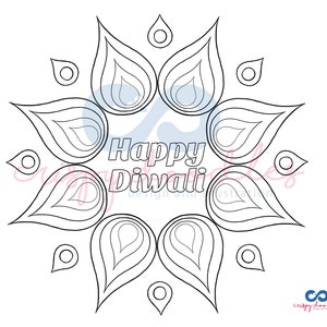 Buy Diwali Coloring Activity Pages for Kids, Diwali Decor for South ...