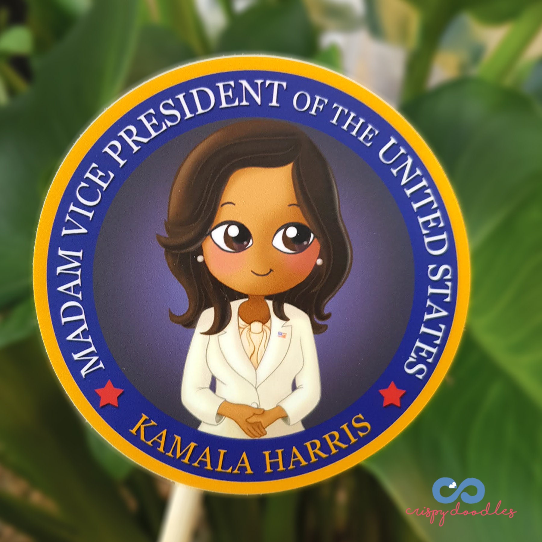 Kamala Harris Sticker Kamala Harris Cartoon Sticker Kamala - Etsy UK