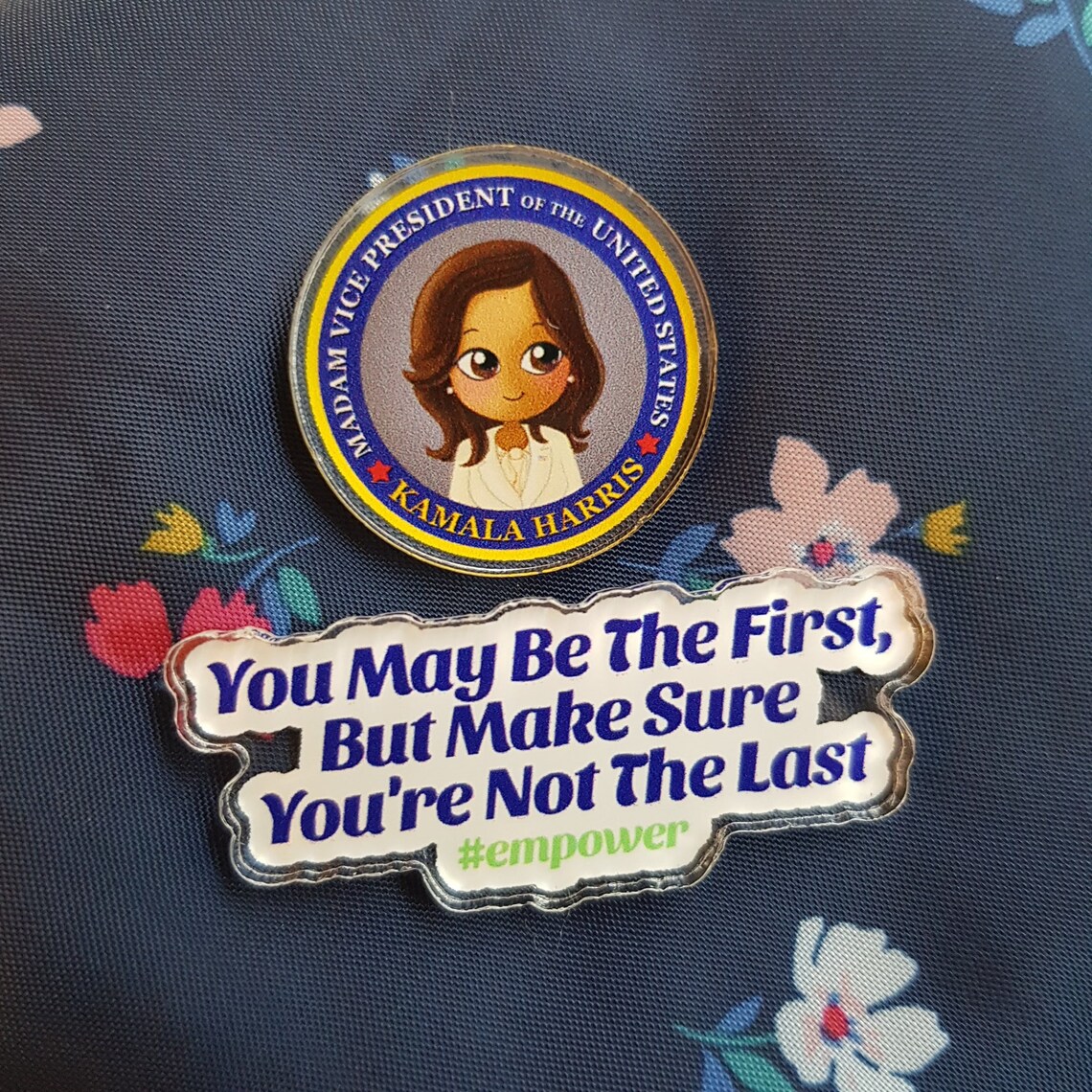 Kamala Harris Acrylic Pins, Kamala Harris Cartoon Pins, Kamala Harris ...