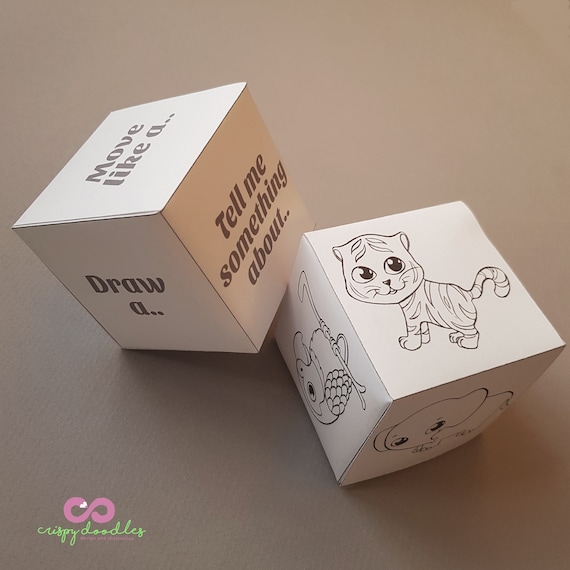 Animal Activity Dice Indoor Play Educational Games for - Etsy