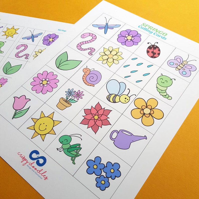 Spring Bingo | Springtime Bingo | Printable Spring Bingo | Instant ...