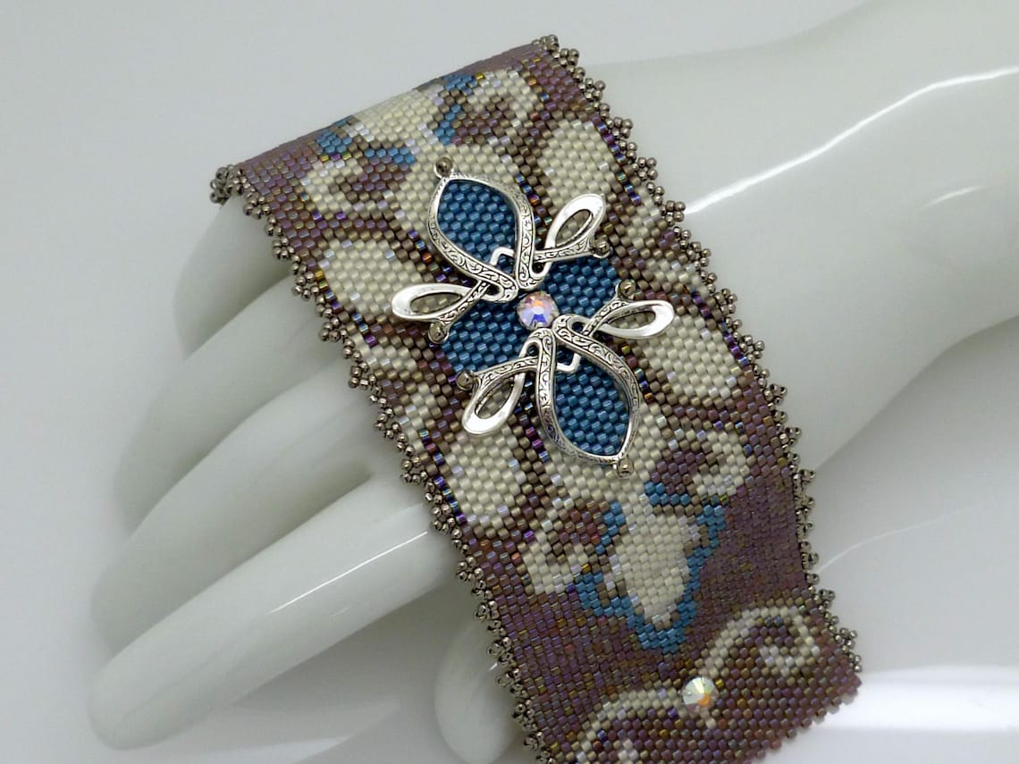 Peyote Bracelet PATTERN. DIGITAL DOWNLOAD. Odd Count Peyote. Small ...