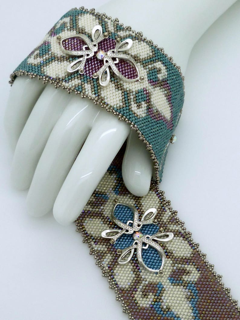 Peyote Bracelet PATTERN. DIGITAL DOWNLOAD. Odd Count Peyote. Small ...