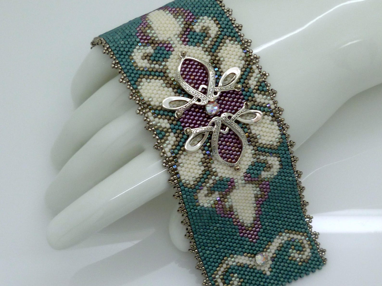 Peyote Bracelet PATTERN. DIGITAL DOWNLOAD. Odd Count Peyote. Small ...