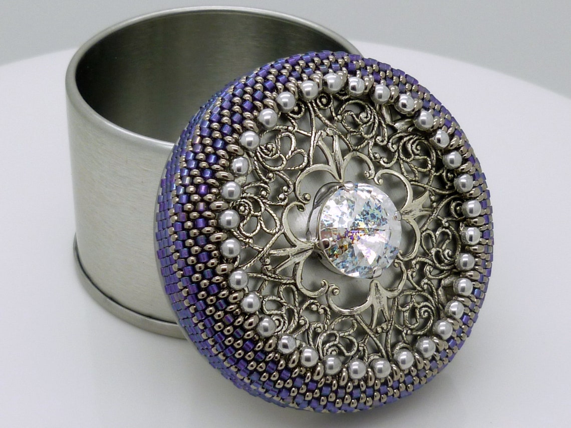 PATTERN for Beaded Trinket Box. DIGITAL DOWNLOAD. - Etsy