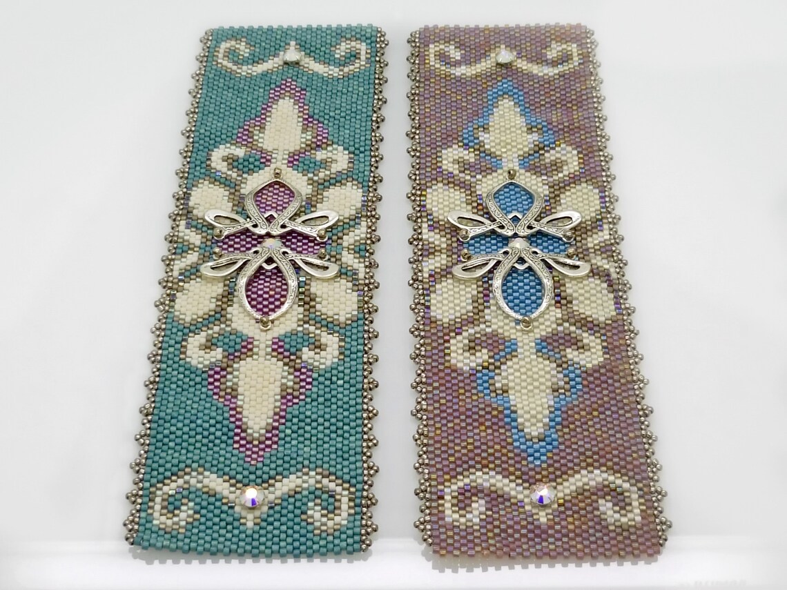 Peyote Bracelet PATTERN. DIGITAL DOWNLOAD. Odd Count Peyote. Small ...