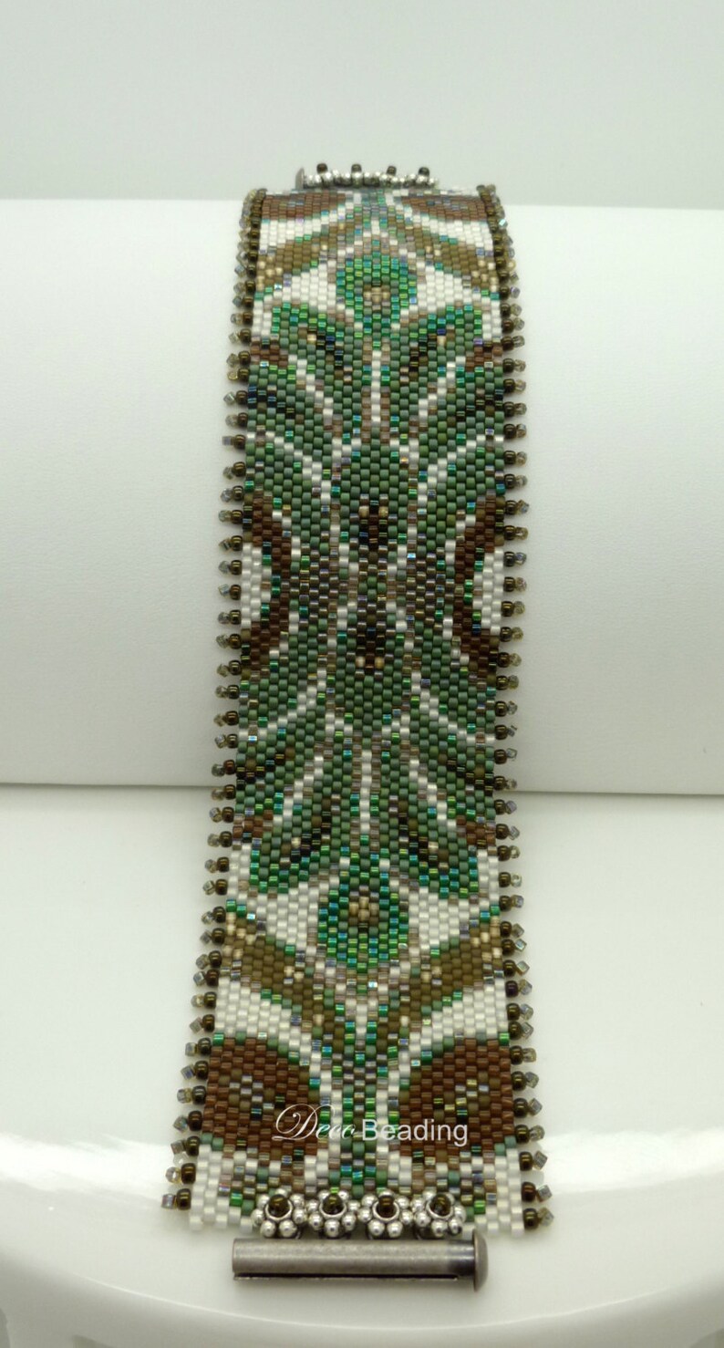 Peyote Bracelet PATTERN. DIGITAL DOWNLOAD. Odd Count Peyote Pattern ...
