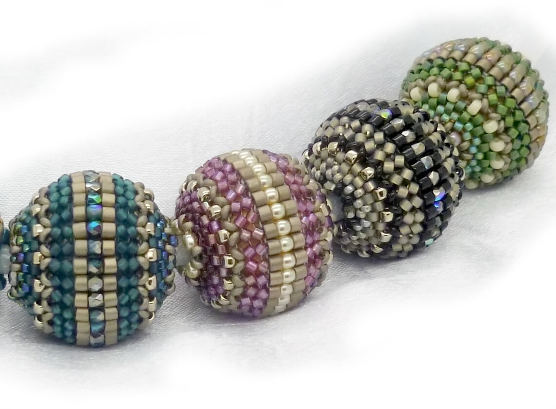 Beaded Bead: Digital Pattern/tutorial by Deco Beading - Etsy