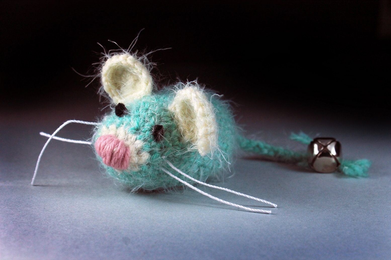 Catnip Toy Mouse, Mouse With Bell, Fuzzy Mouse Toy, Green and Yellow ...