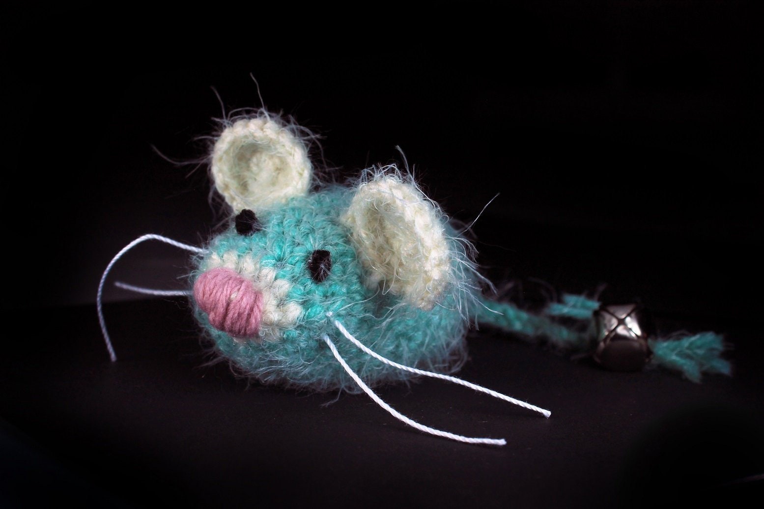 Catnip Toy Mouse, Mouse With Bell, Fuzzy Mouse Toy, Green and Yellow ...