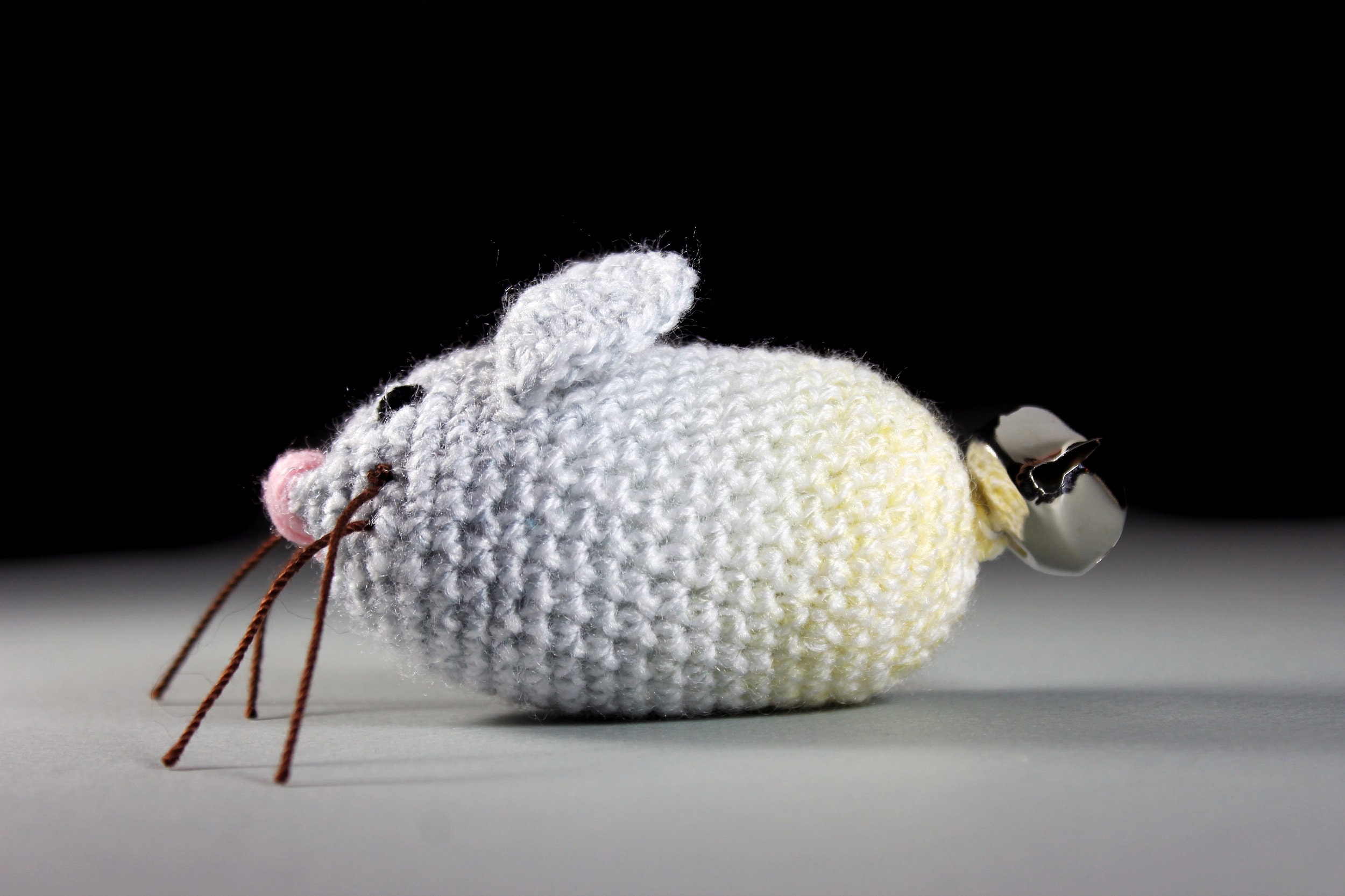 Cat Toy, Catnip Mouse, Mouse With Bell, Crocheted, Pet Toy, Organic Cat ...