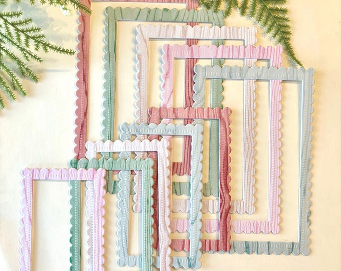 Die Cut Scalloped Frames - Etsy