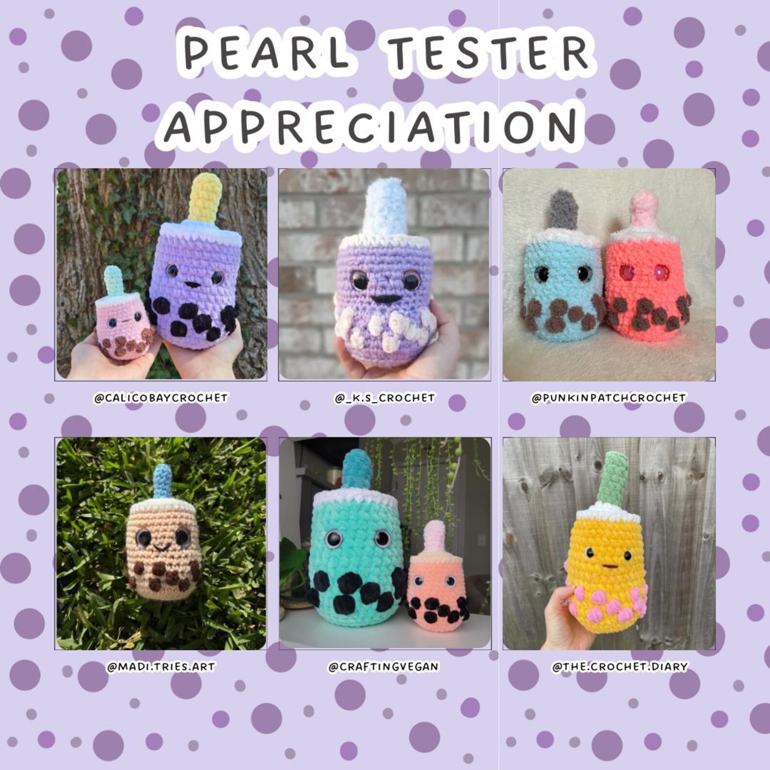 Pearl the Mini No Sew Boba Crochet Pattern - Etsy