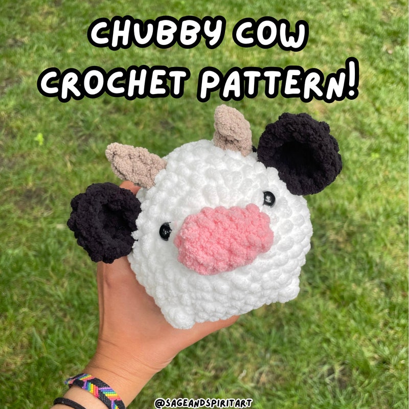 Chubby Cow Crochet Pattern - Etsy
