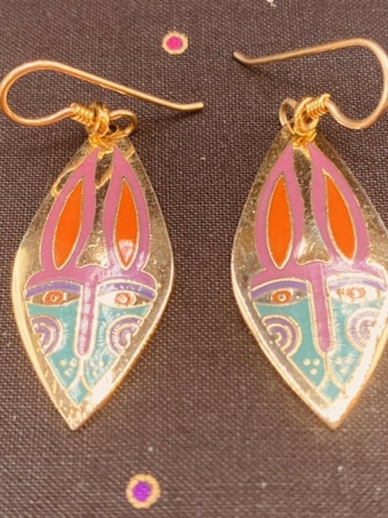 Laurel Burch Vintage "rabbit Mask" Signed and Dated on Back. Collectors ...