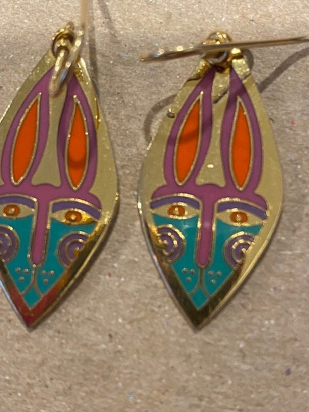 Laurel Burch Vintage "rabbit Mask" Signed and Dated on Back. Collectors ...