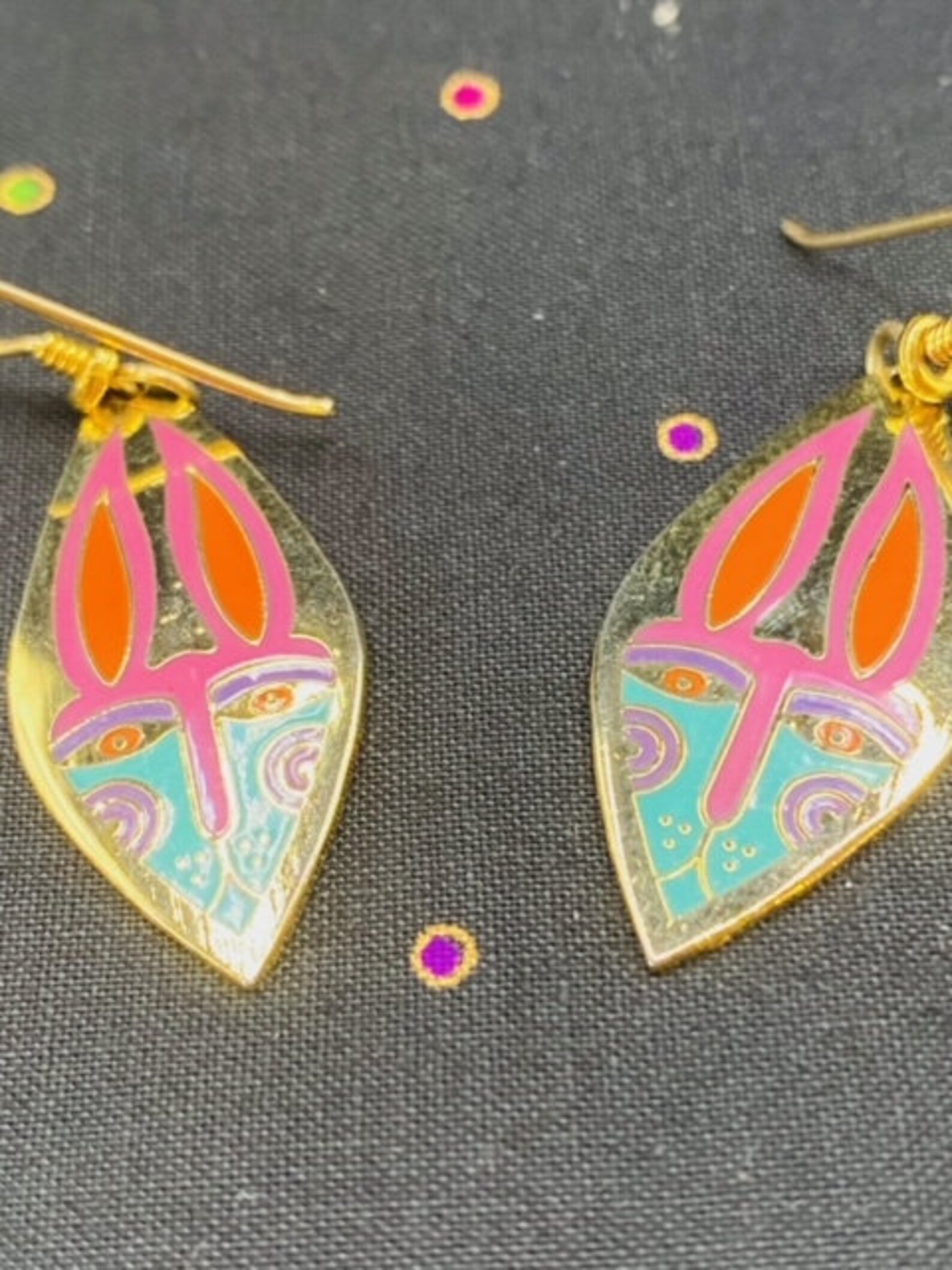 Laurel Burch Vintage "rabbit Mask" Signed and Dated on Back. Collectors ...