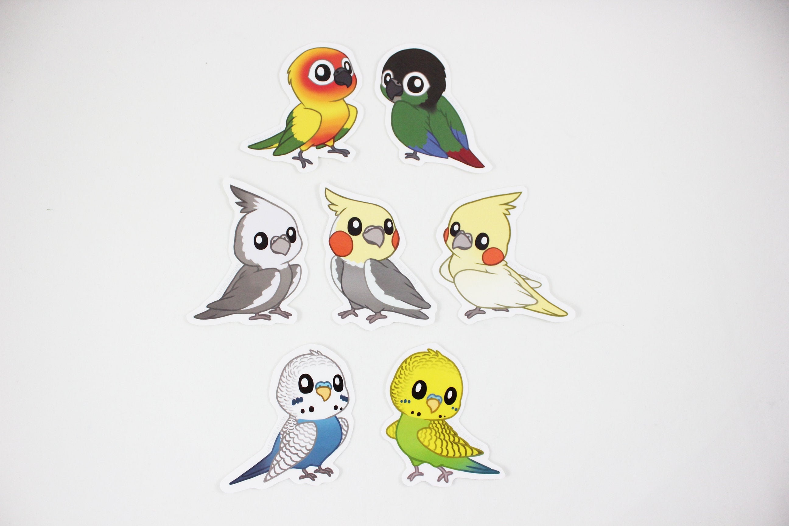 Small Bird 3in Vinyl Stickers Cockatiel Conure Budgie Bird | Etsy