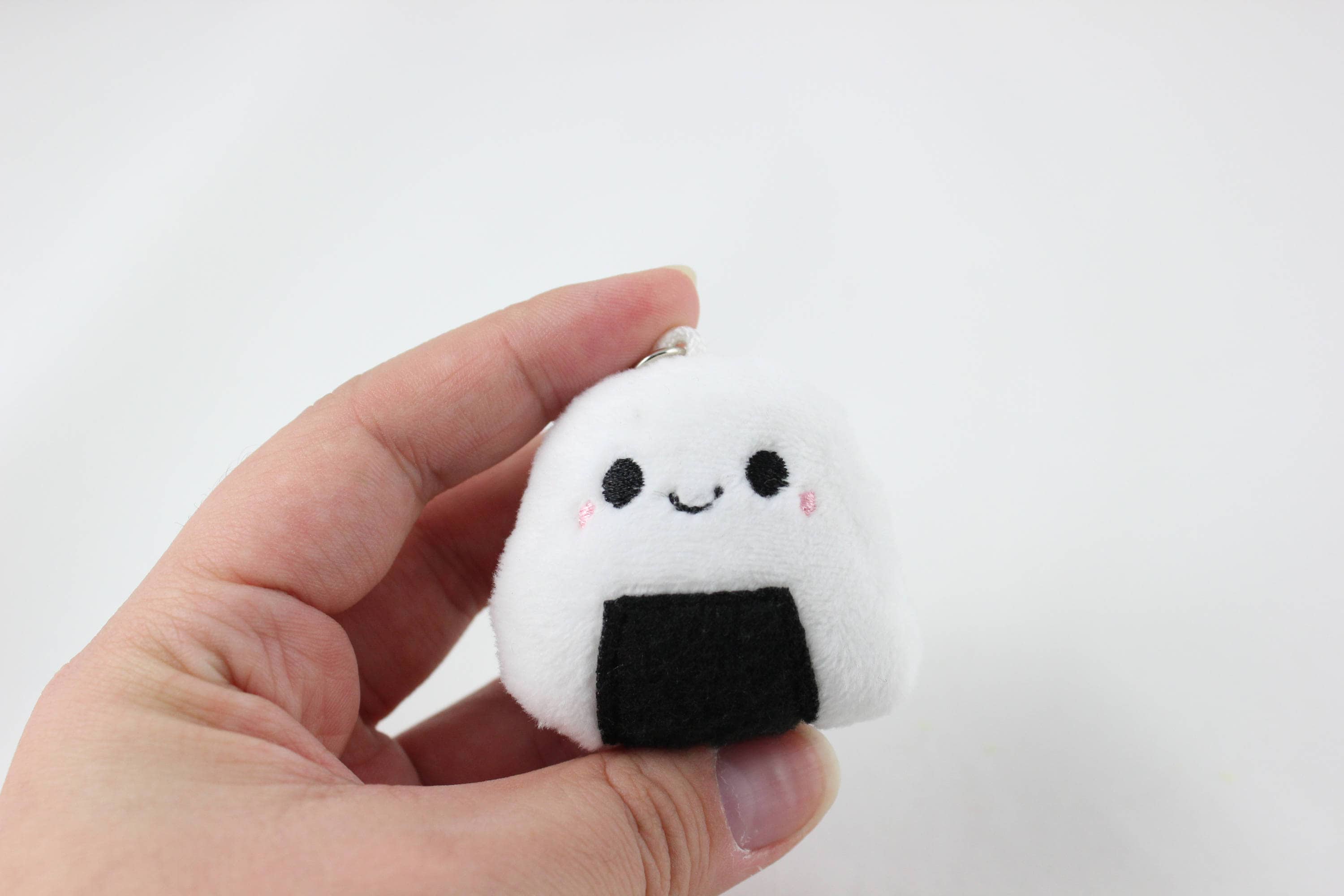 TINY Onigiri Sushi Plush Keychain Rice Ball Cute Asian Food | Etsy