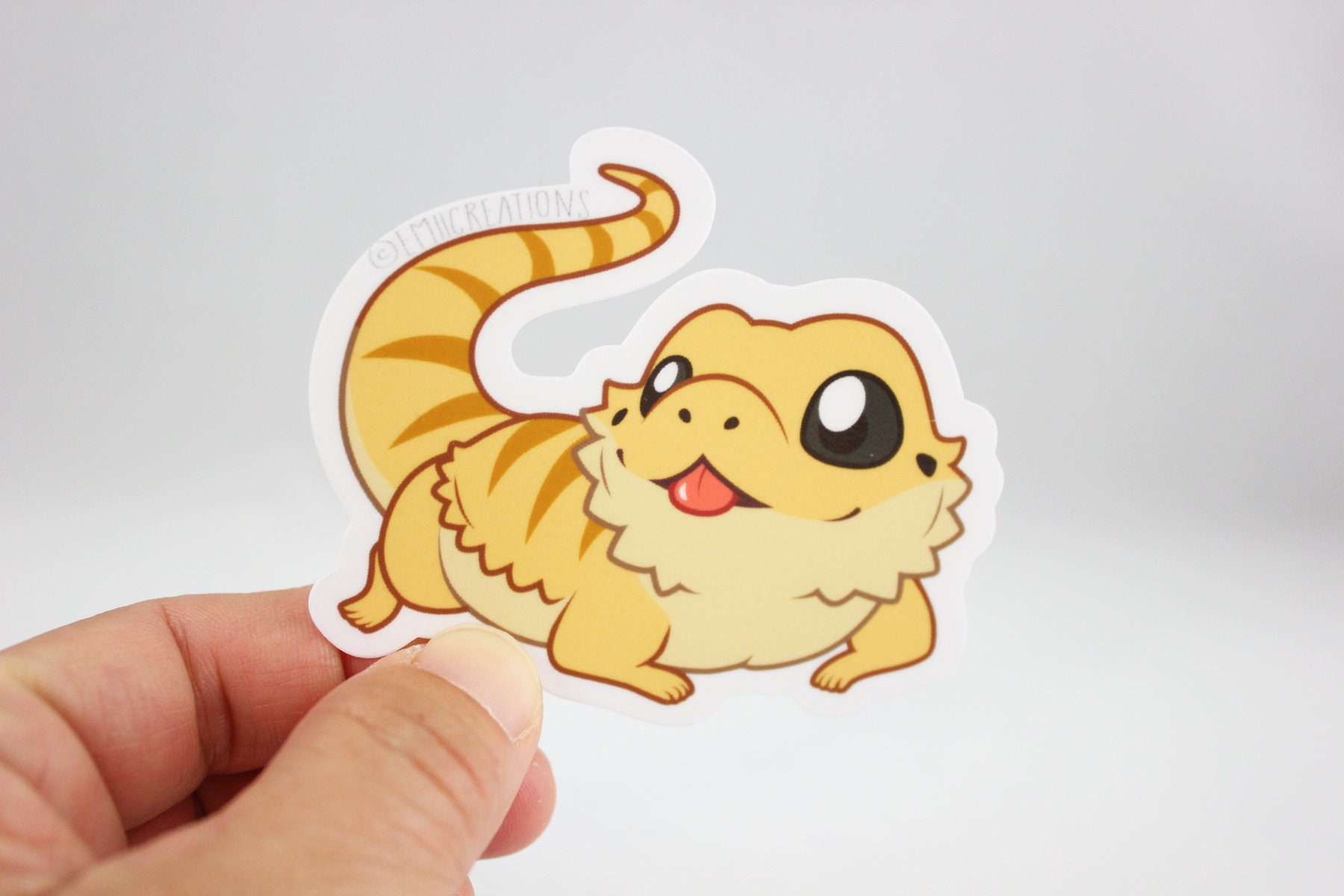Bearded Dragon 3in Vinyl Stickers Lizard Reptile Pet Cute - Etsy