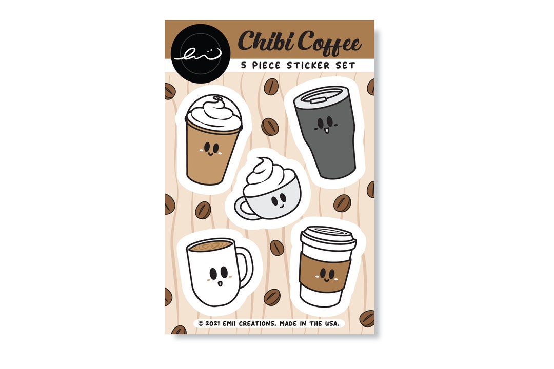 Coffee Sticker Sheets, Cute Frappe, Mug, Coffee Bean, Foodie, Food ...