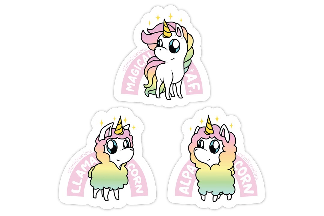 Magical AF Unicorn, Llamacorn, Alpacorn, Funny Cute Magic Unique ...