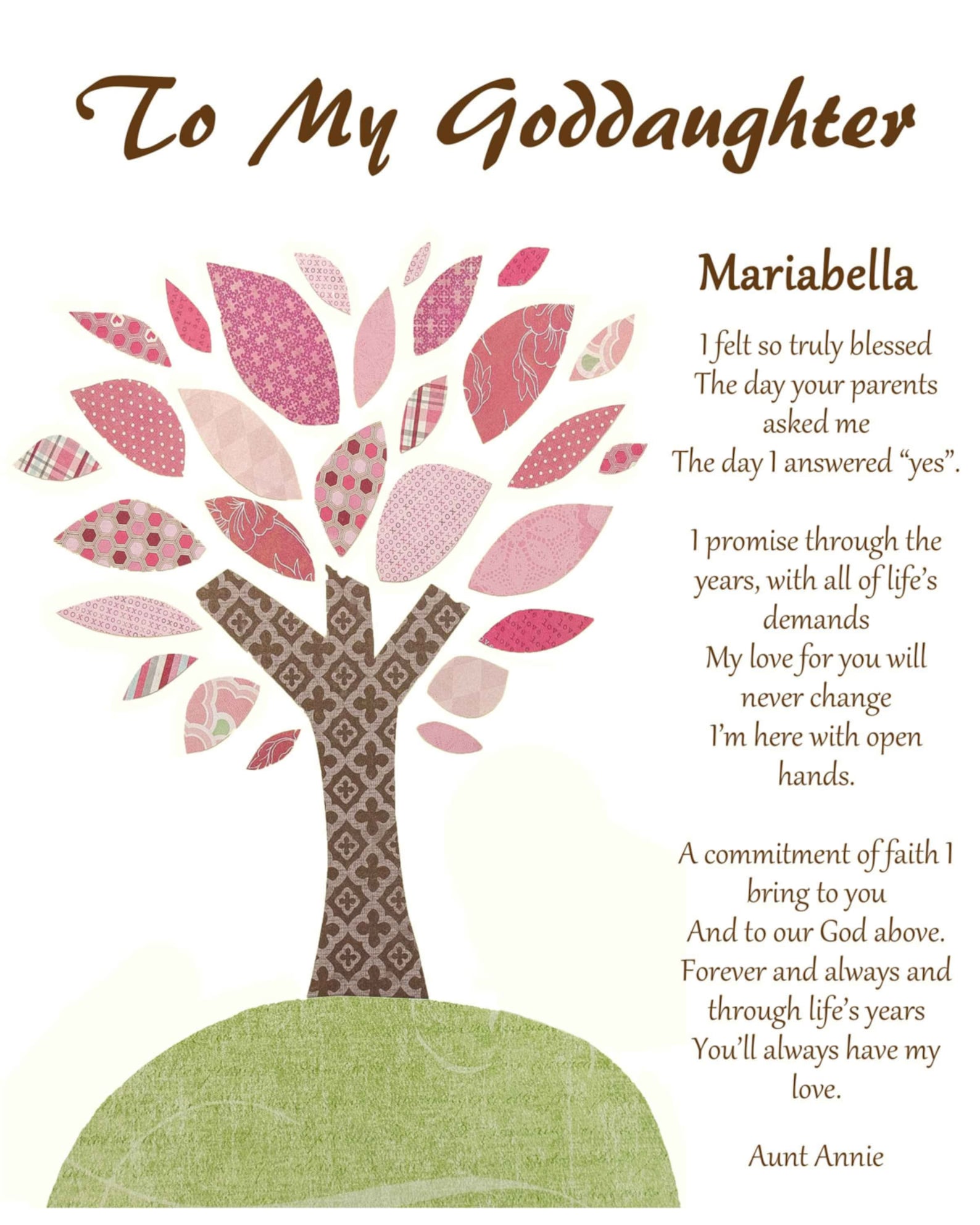 Goddaughter Gift Gift for Goddaughter Personalized Gift - Etsy