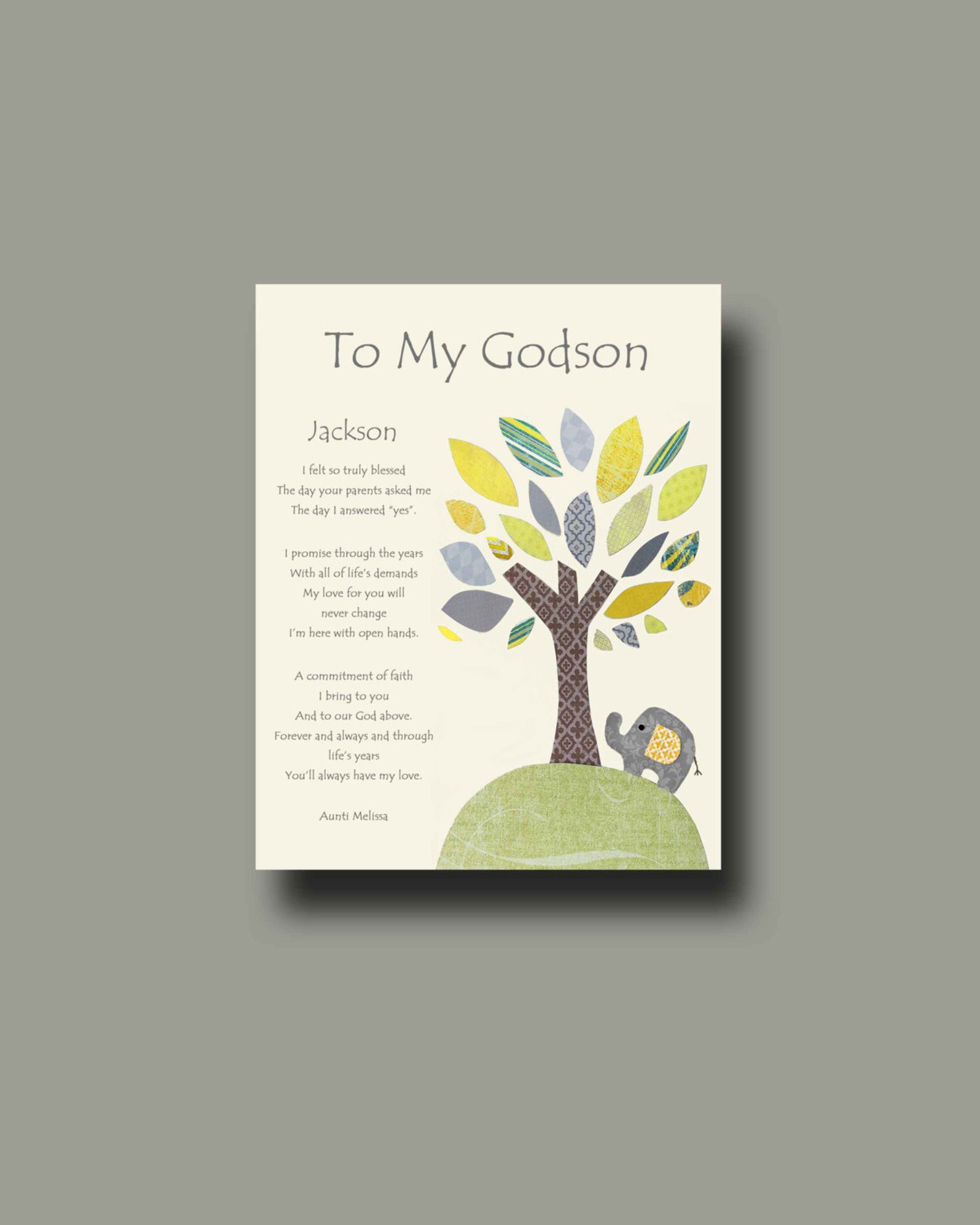 Godson Gift - Gift for Godson - Personalized Gift for Godson - Gift ...