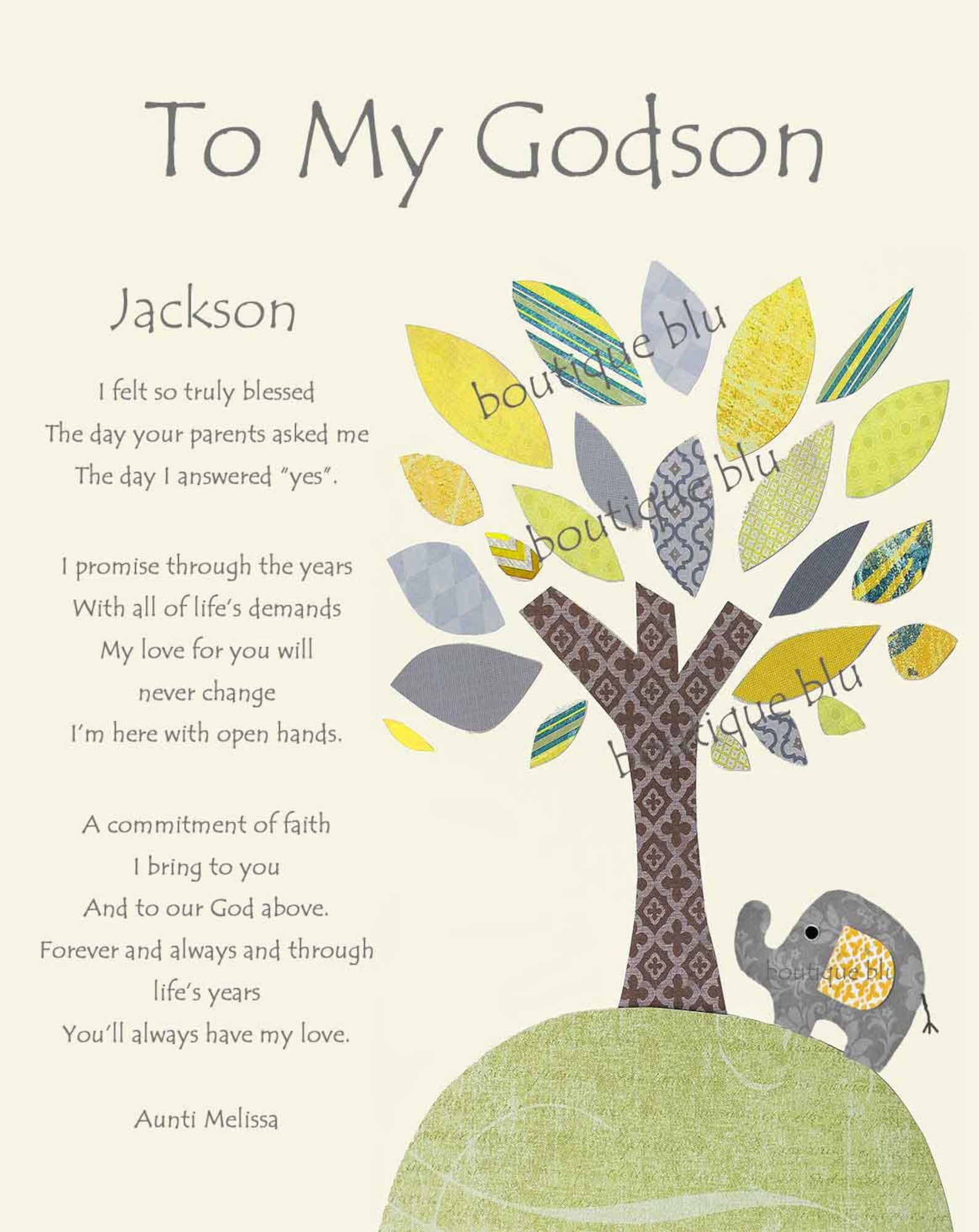 Godson Gift Gift for Godson Personalized Gift for Godson Gift From ...